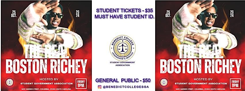 Benedict College 2024 Homecoming Concert featuring the Real Boston ...