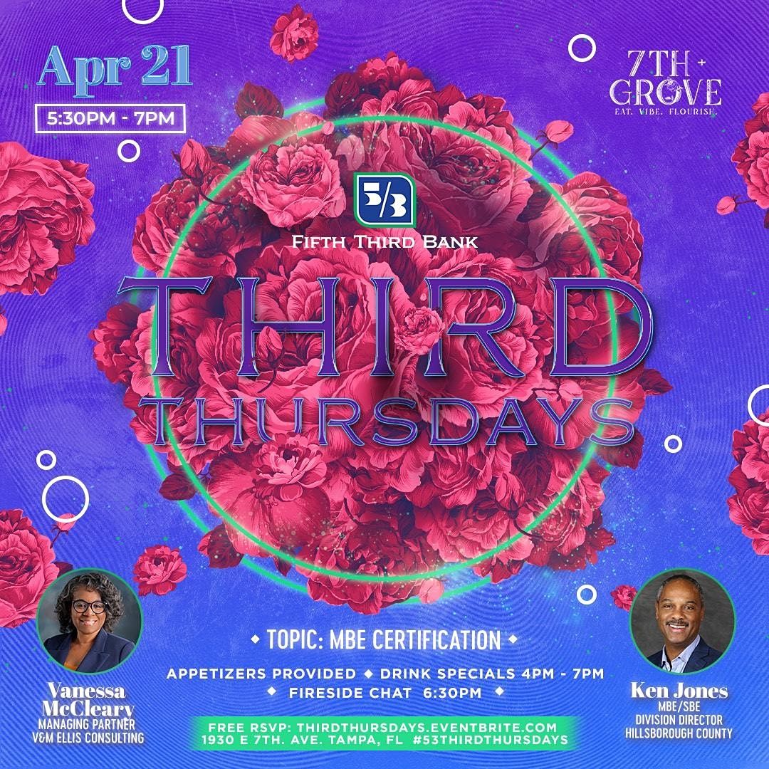 Third Thursdays with Fifth Third Bank at 7th + Grove, Tampa on 15th September, 2022