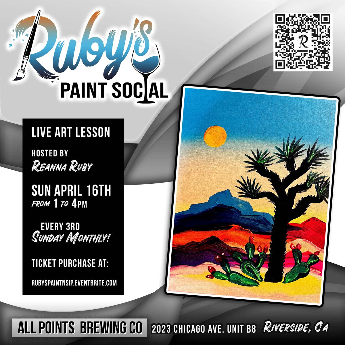 Ruby’s Paint Social @Allpointsbrewing!!! Joshua Tree! | All Points ...