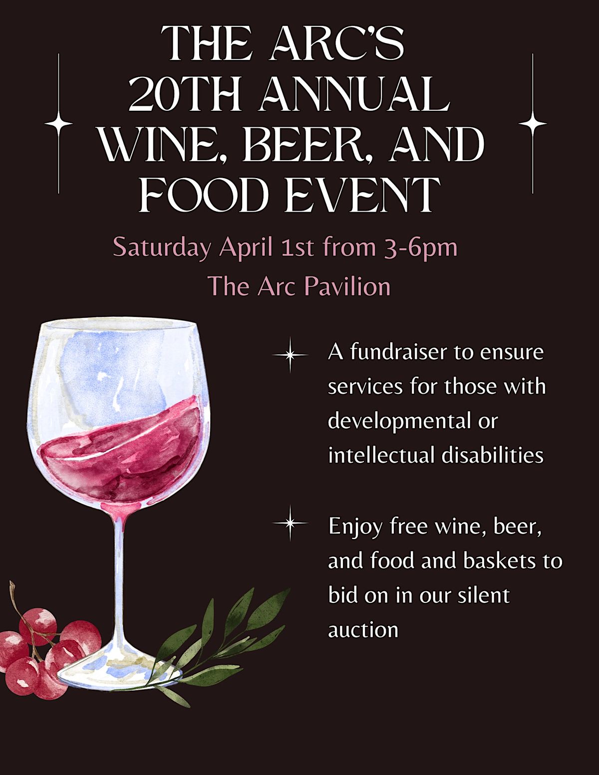 The Arcs 20th Annual Wine, Beer, and Food Event | 2040 Park Ave, Chico ...