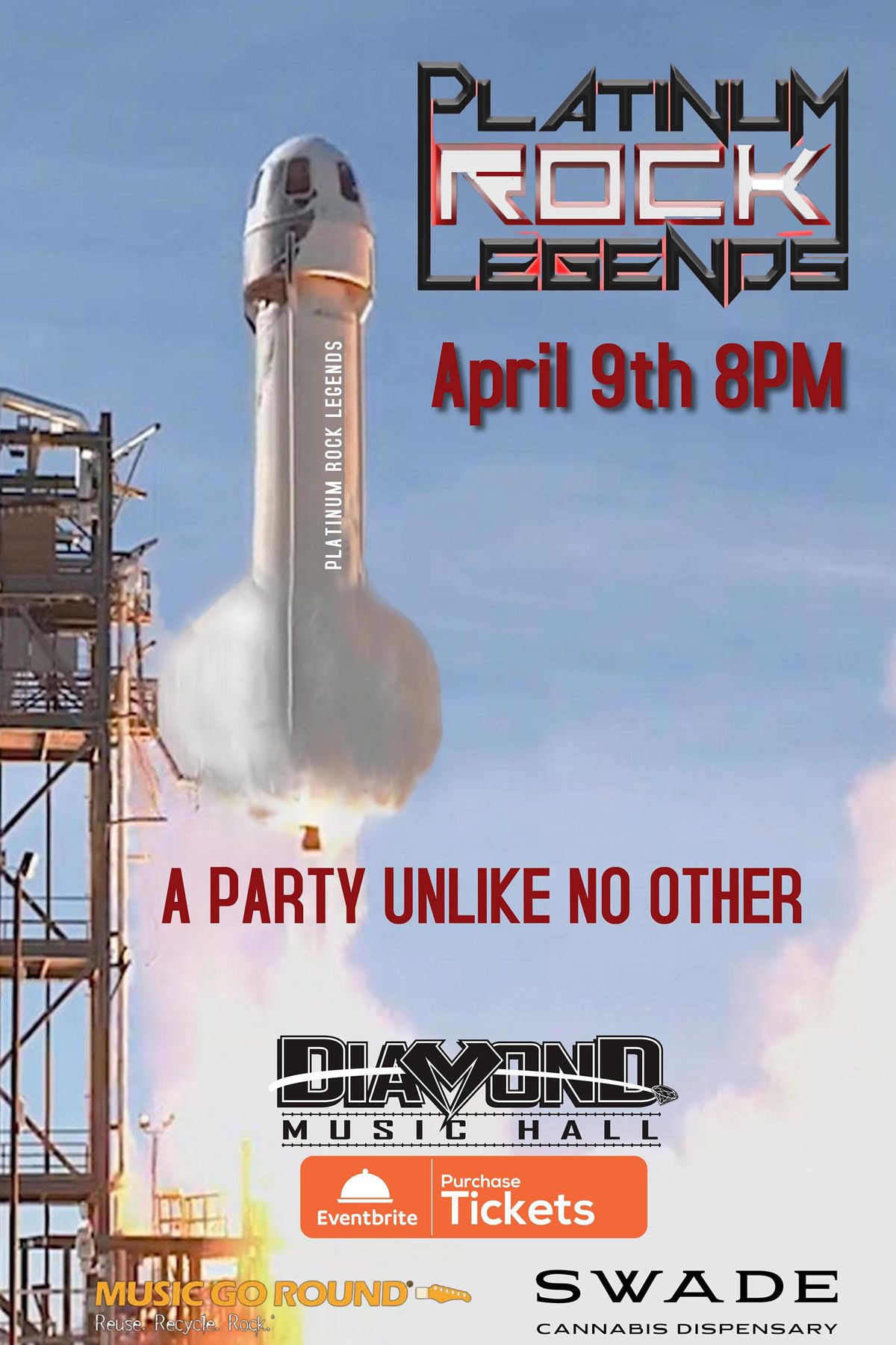 Platinum Rock Legends | Diamond Music Hall, saint peters, MO | April 9 ...