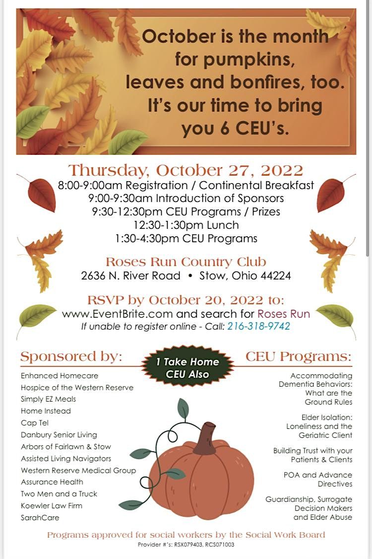 Roses Run Fall 2022 | Roses Run Country Club, Stow, OH | October 27, 2022