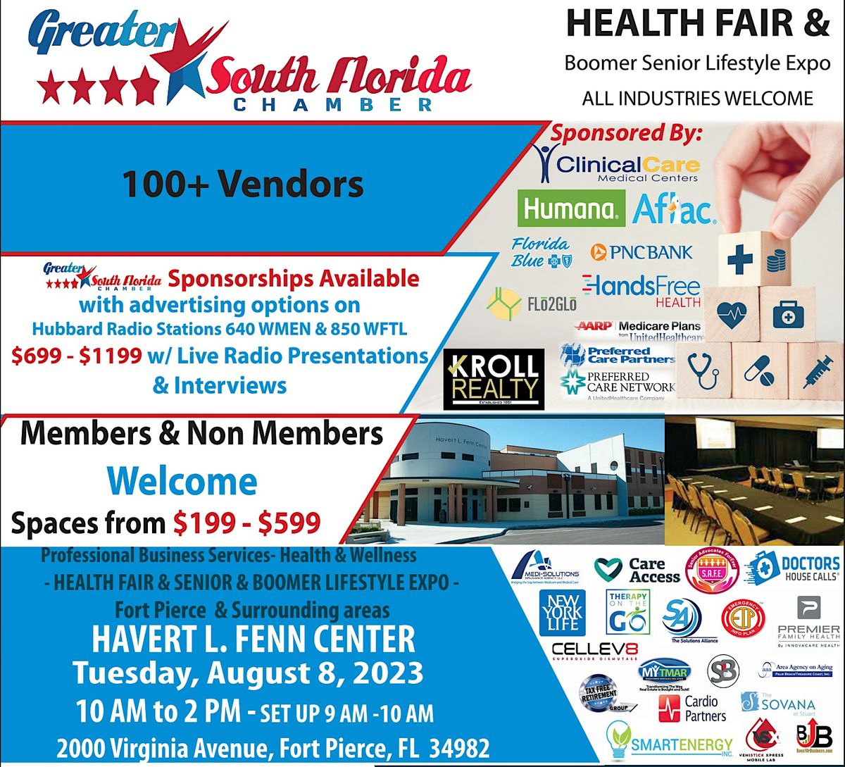 Havert L Fenn Center- St. Lucie - Sr/Boomer Lifestyle. Health Fair ...