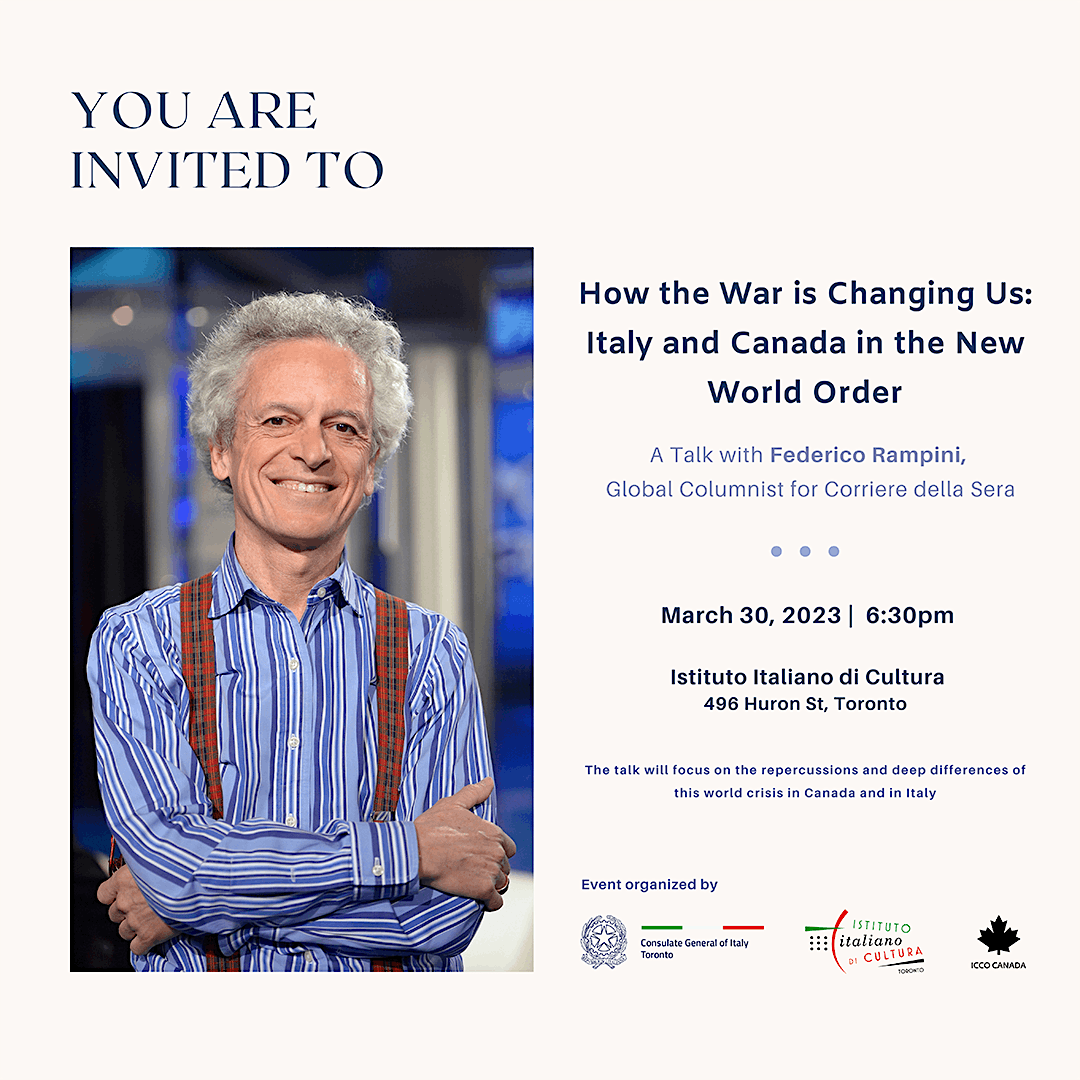 How the War is Changing Us: Italy and Canada in the New World Order at ...