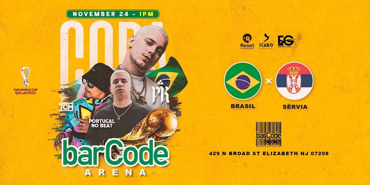 World Cup Viewing Party - Brazil vs. Serbia | BarCode, Elizabeth, NJ ...