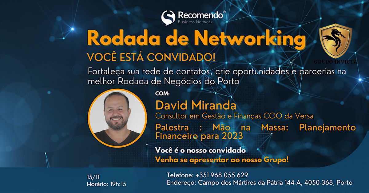 Networking+ Palestra: Planejamento Financeiro para 2023 | Typographia ...