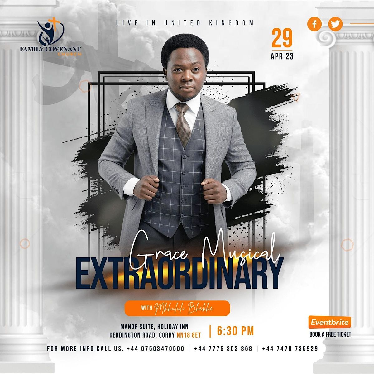 Grace Musical Extraordinary with Mkhululi Bhebhe at Holiday Inn Corby ...