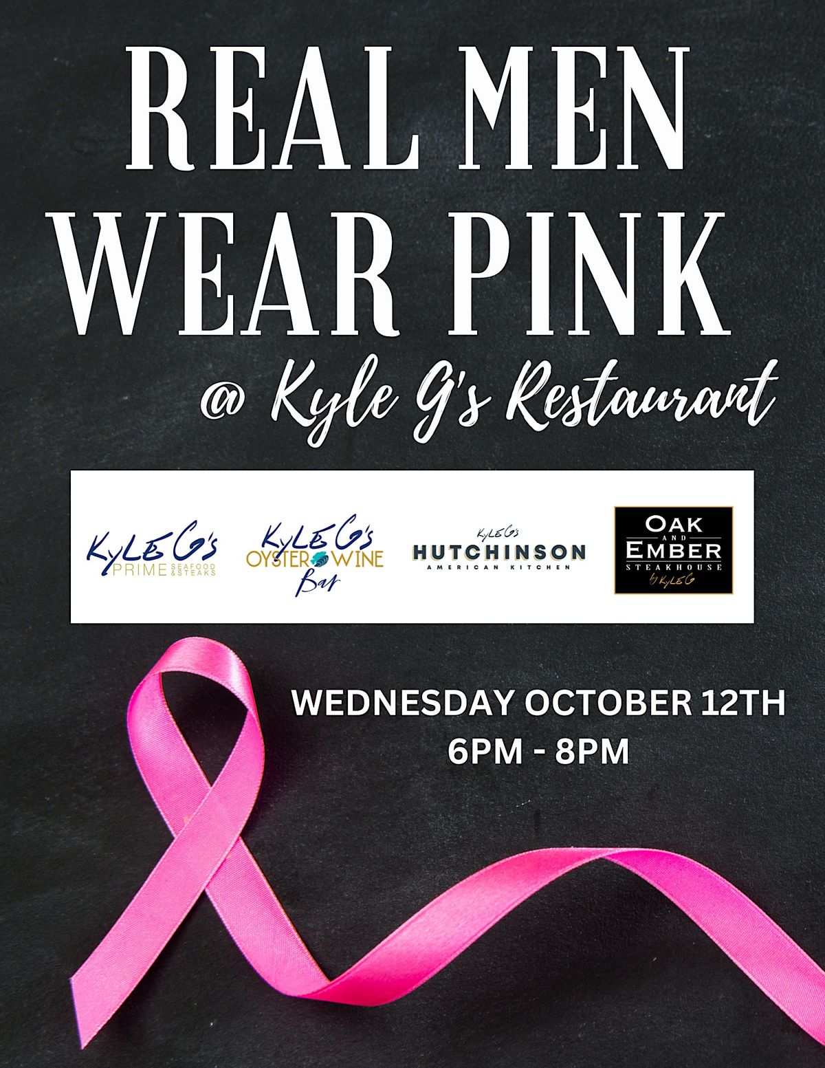 REAL MEN WEAR PINK AT KYLE GS at Kyle G's Prime Seafood & Steaks ...