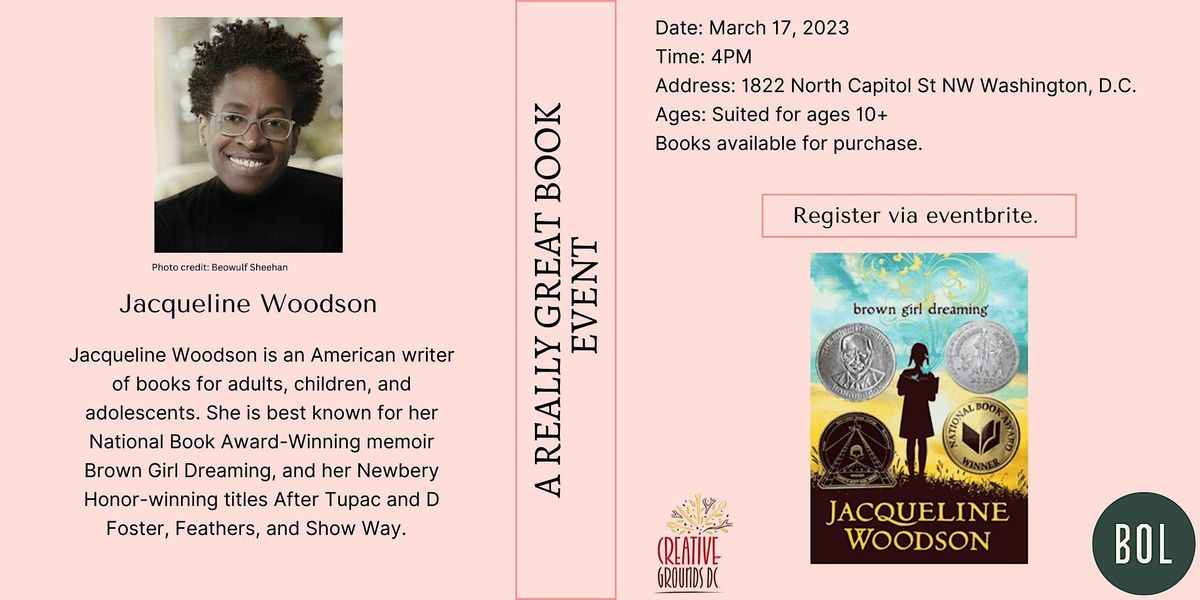 A Really Great Book Event: An Afternoon with Jacqueline Woodson at ...