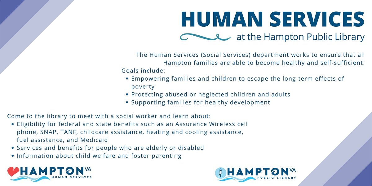 Human Services at the Hampton Public Library at Hampton Public Library ...