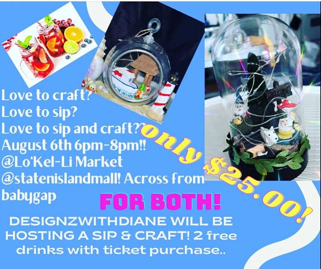 DesignzWithDiane 1st annual Sip&Craft | Staten Island Mall | August 6, 2022