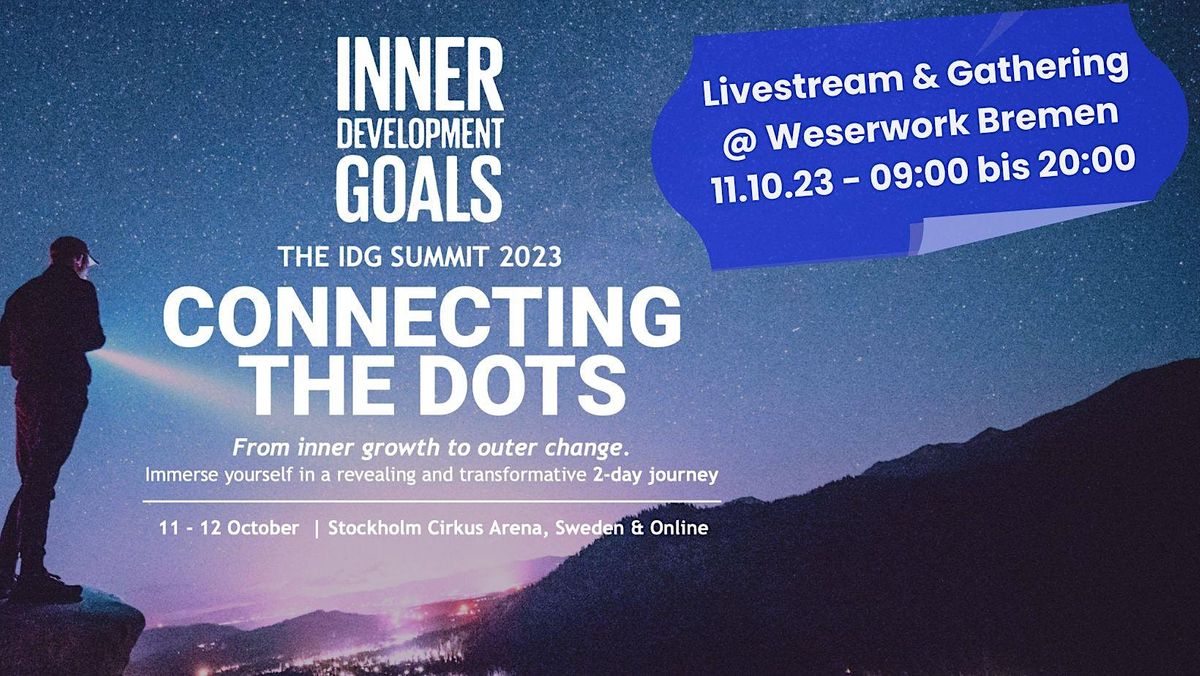 IDG (Inner Development Goal) Summit 2023 Live Stream & Gathering ...