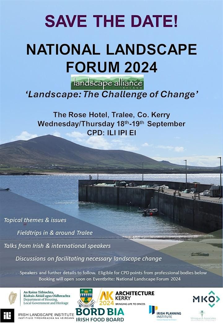 National Landscape Forum 2024 | The Rose Hotel, Tralee, KY | September ...