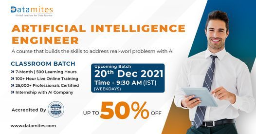Artificial Intelligence Engineer - Classroom Batch | DataMites (Ground ...