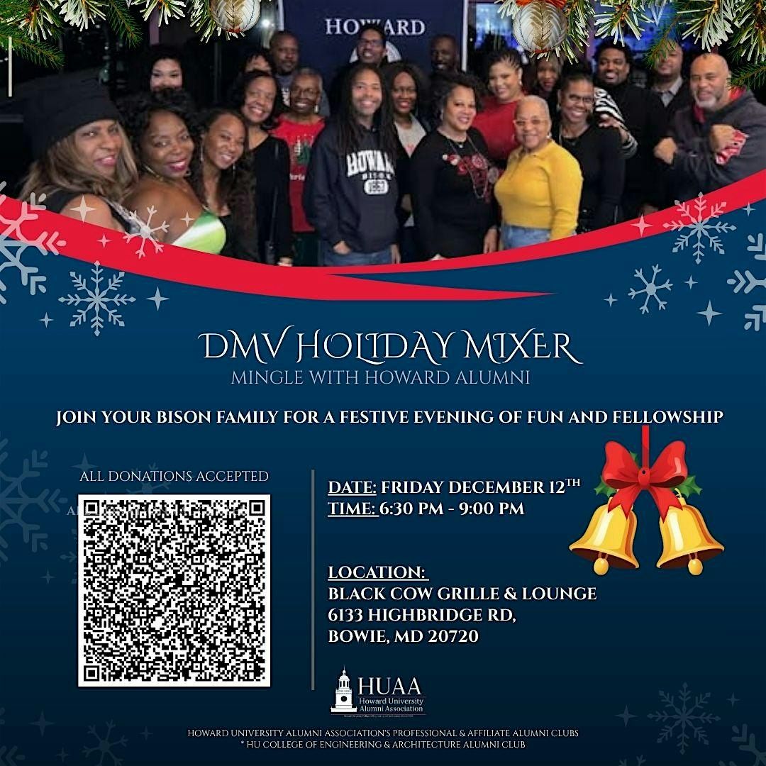3rd Annual Howard Alumni DMV Holiday Party & Fundraiser at BLVCK COW ...
