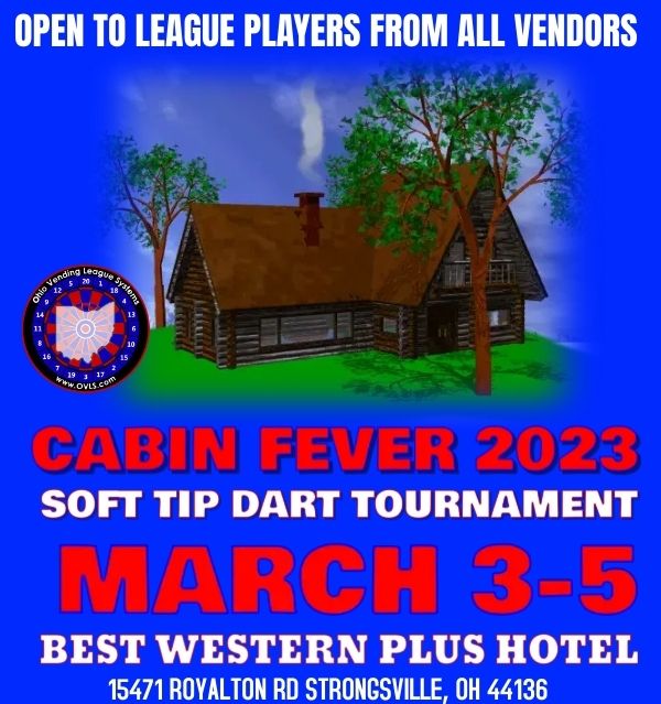 CABIN FEVER 2023 DART TOURNAMENT | Best Western Plus Strongsville Cleveland (15471 Royalton Rd ...
