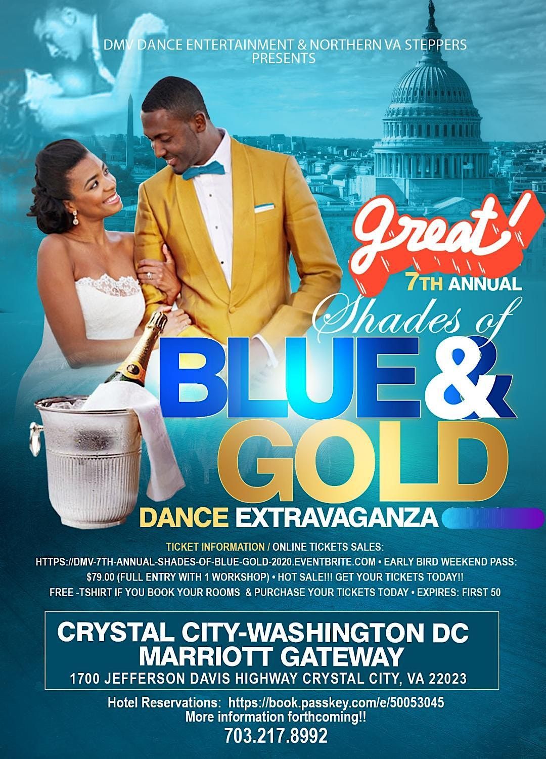 DMV 9th Annual Shades of Blue & Gold Dance Extravaganza 2023 at Hilton ...