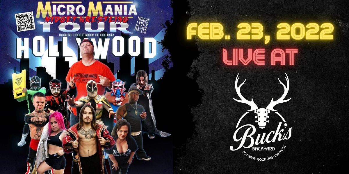 Micro Mania Midget Wrestling at Buck's Backyard, Buda on 23rd February ...