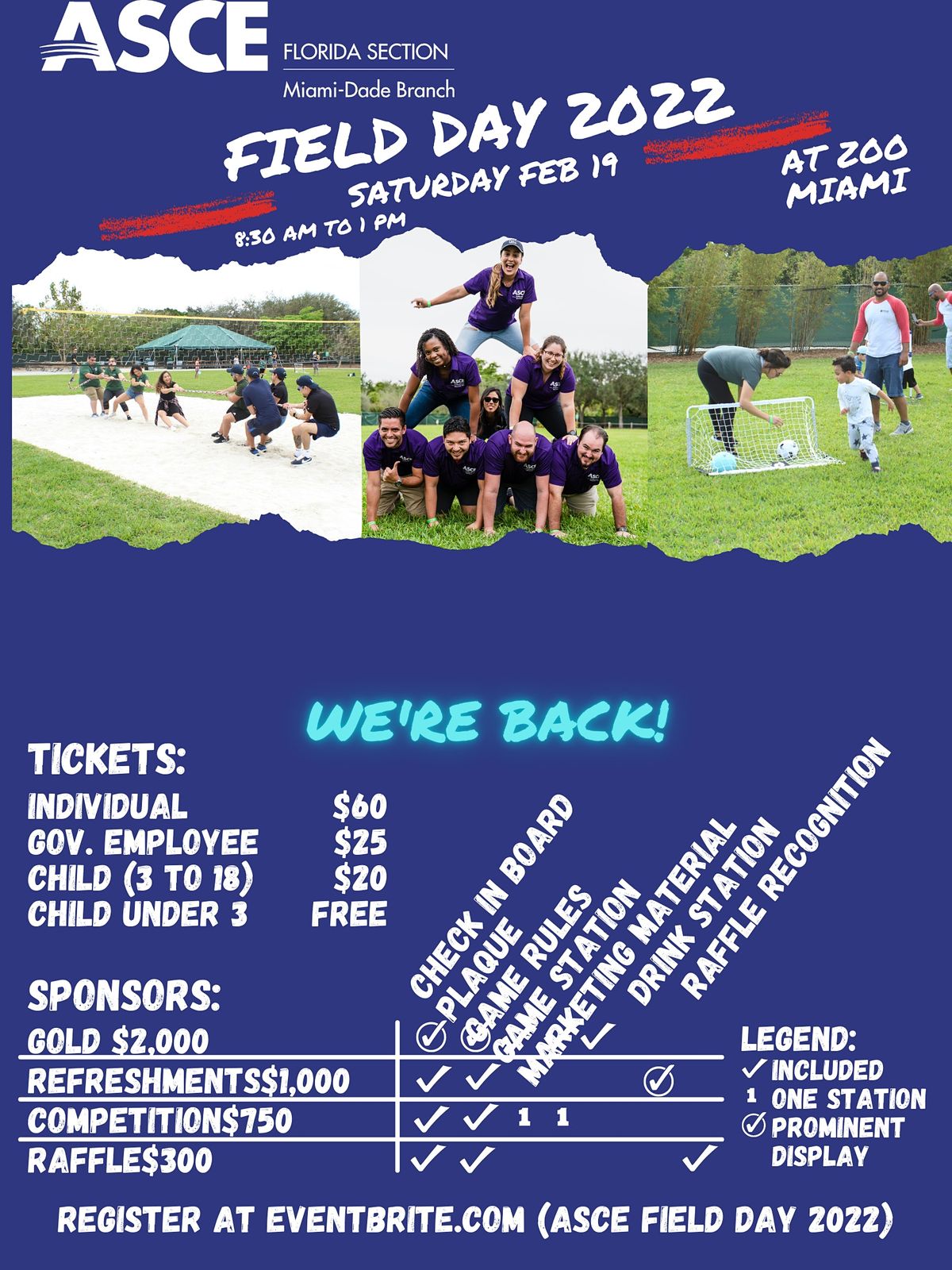 ASCE Miami-Dade Field Day 2022 | Zoo Miami | February 19, 2022