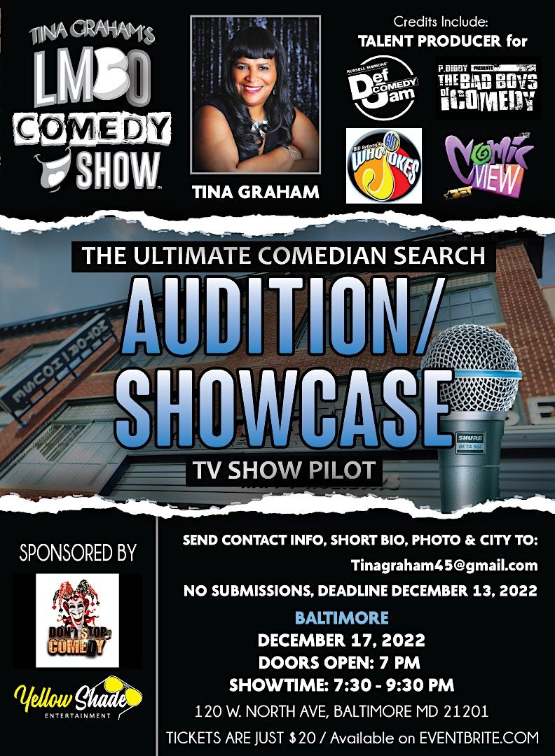 Tina Grahams LMBO Comedy Show - Audition/Showcase at Motor House ...
