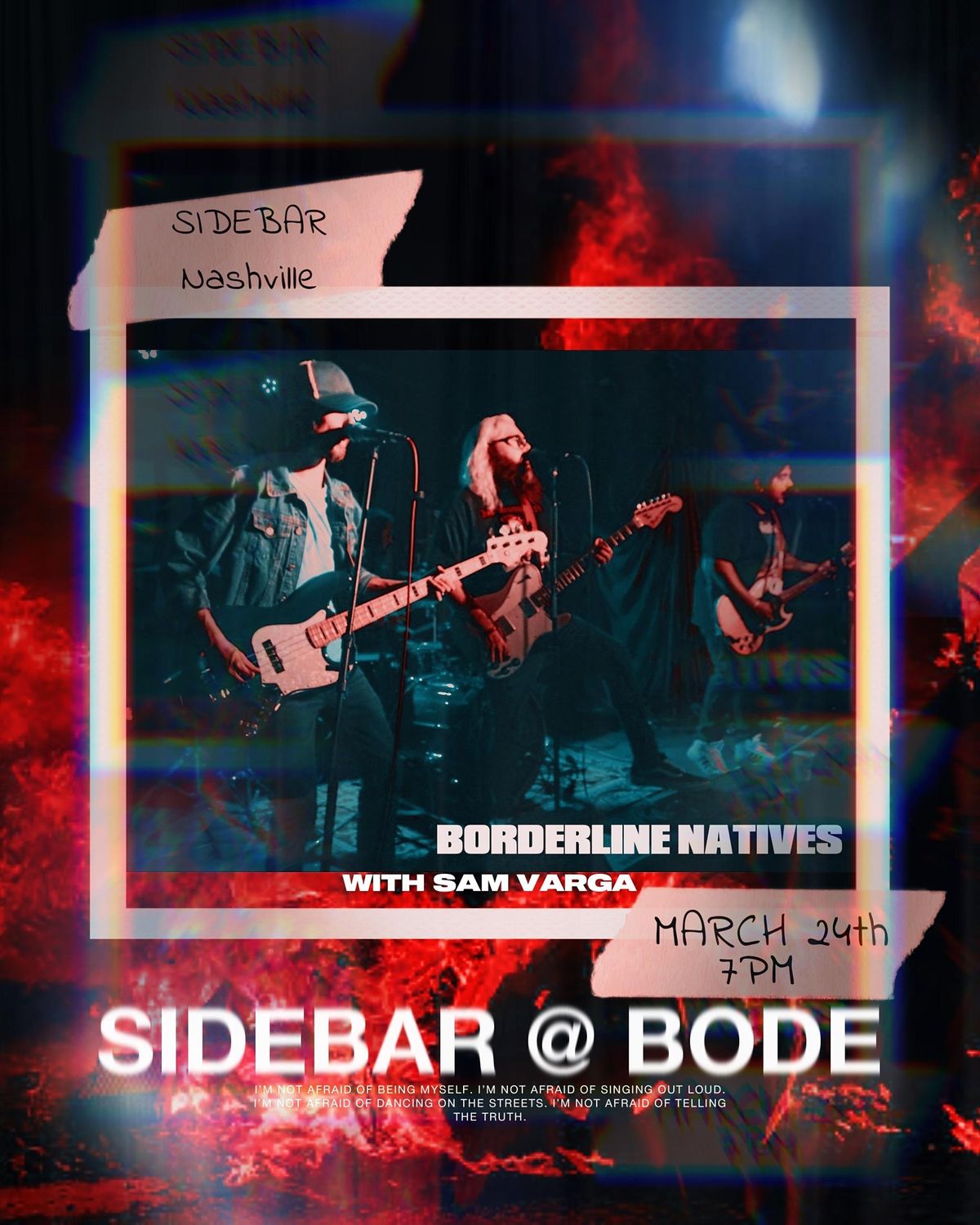 BORDERLINE NATIVES WITH SAM VARGA @ SIDEBAR | Sidebar, Nashville, TN ...