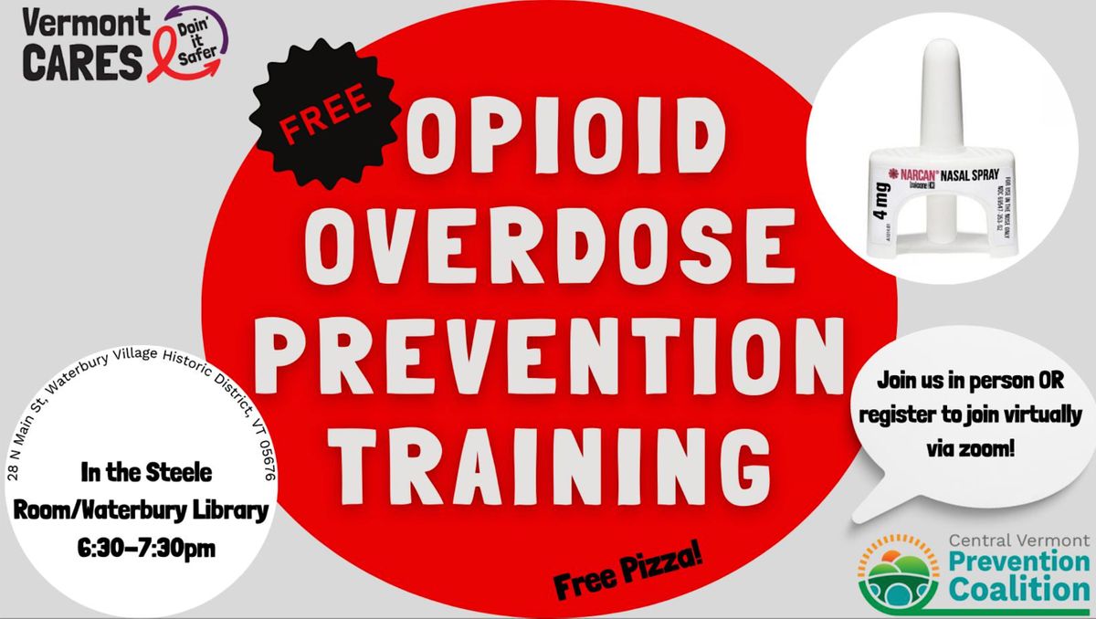 Opioid Overdose Prevention Training - Waterbury (and on Zoom ...