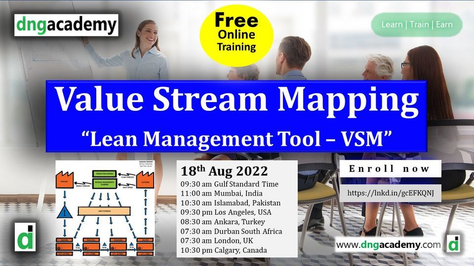 Value Stream Mapping | VSM | Lean Tool | Free Training | DNG Academy at ...