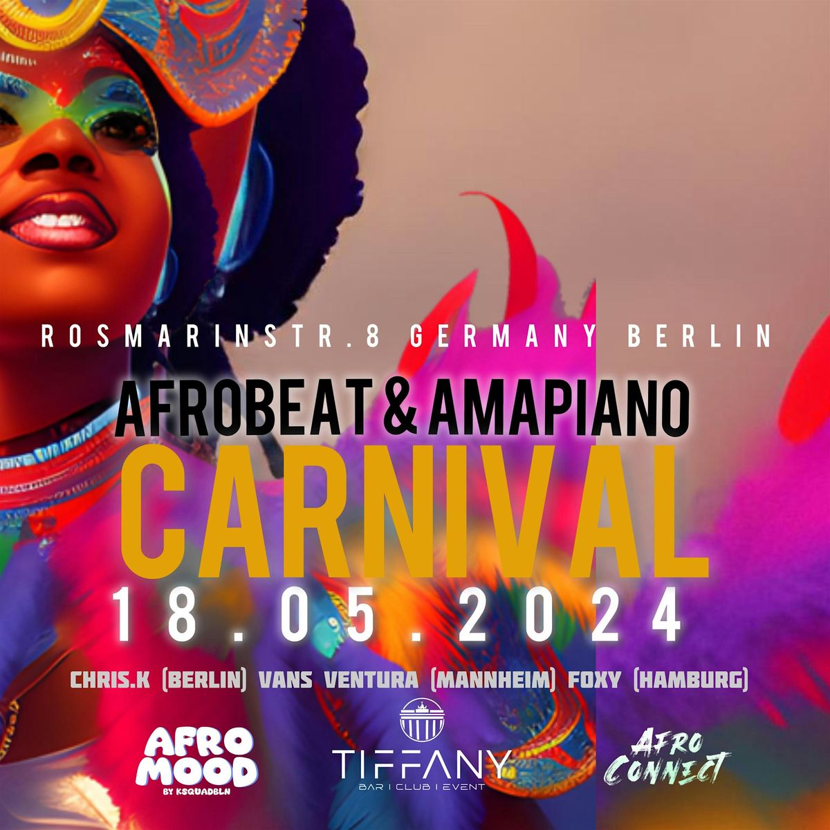 BERLIN AFROBEATS & AMAPIANO HIPHOP CARNIVAL at Tiffany Club - Event ...