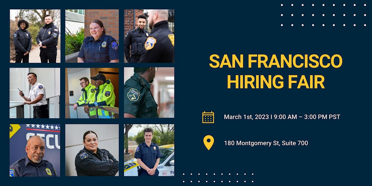 Bay Area In-Person Hiring Fair with PalAmerican Security at 180 ...