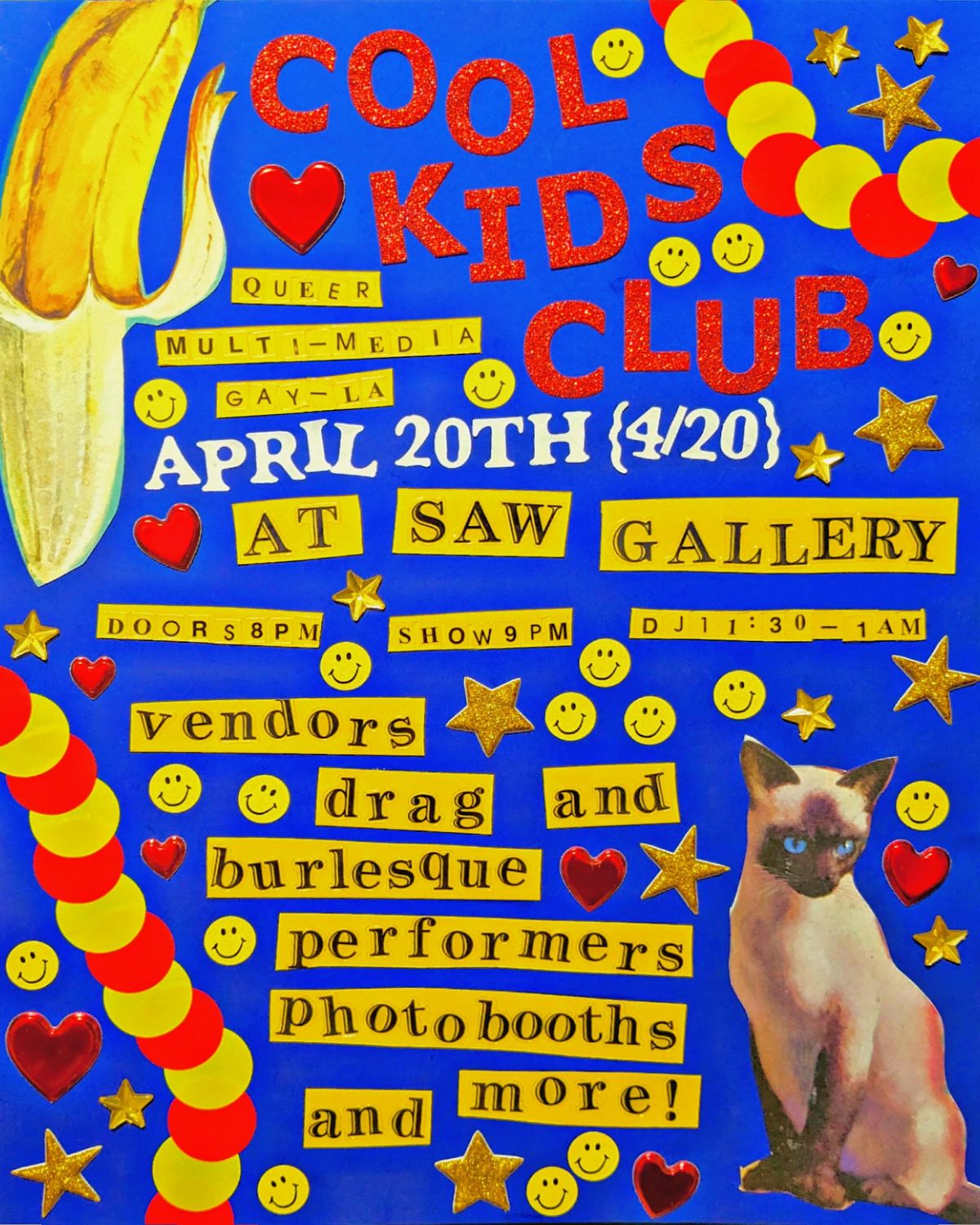 Cool Kids Club: a Queer Multi-Media Gay-la at SAW, Ottawa on 20th April ...
