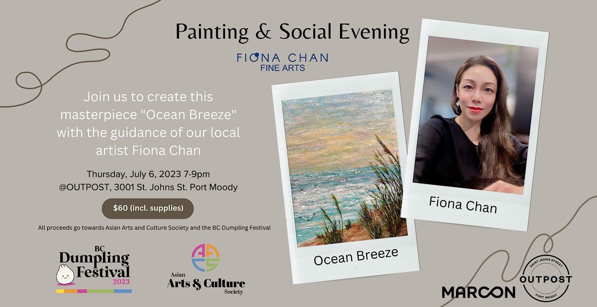 Painting and Social Evening at Outpost in Port Moody with Artist Fiona ...