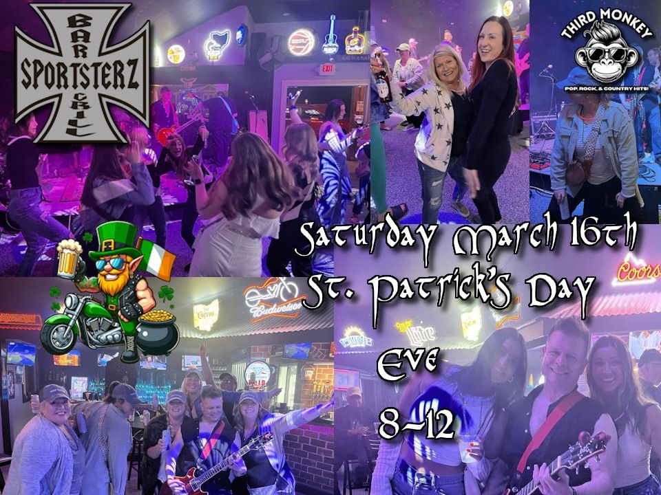 St. Paddys Bar Crawl at Sportsterz! | Sportsterz Bar and Grill, Geneva ...