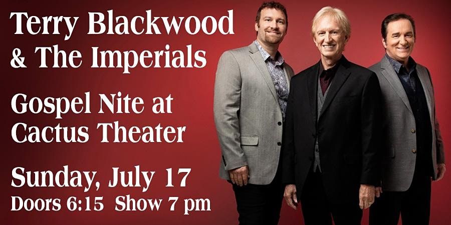 Terry Blackwood & The Elvis Imperials - Live at Cactus Theater! at ...