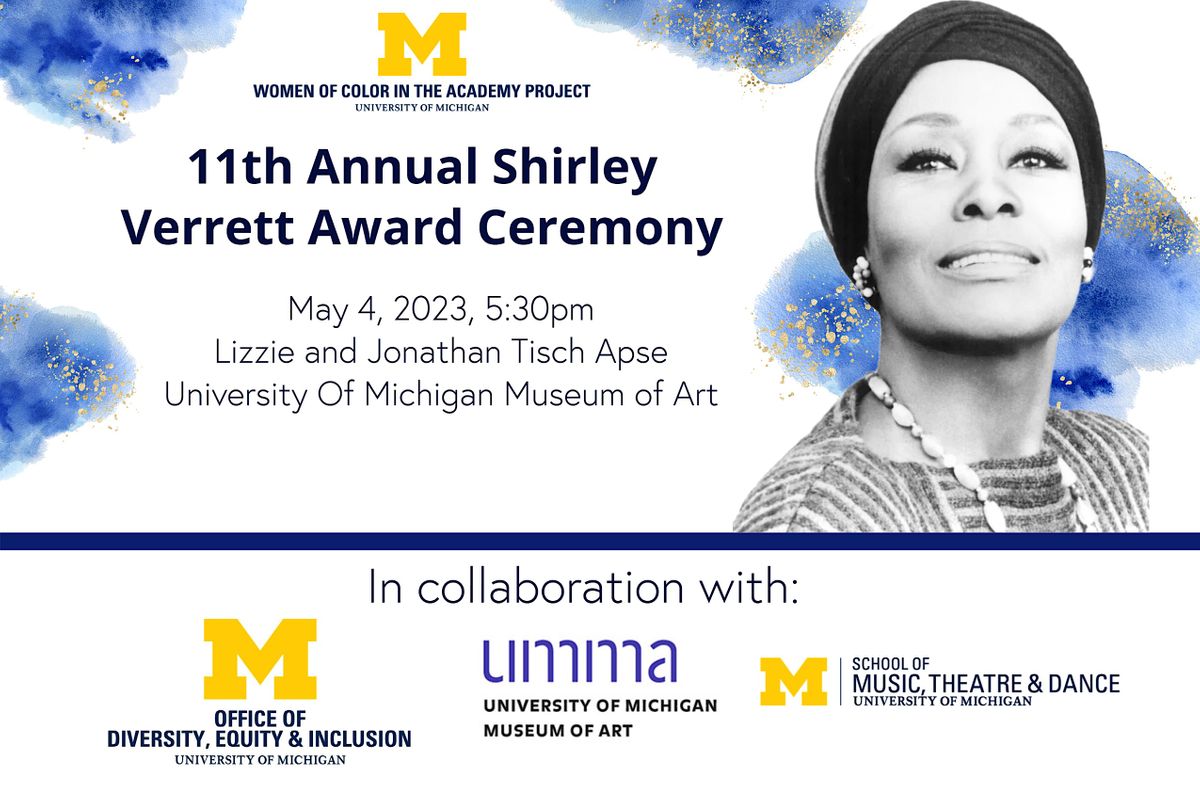 11th Annual Shirley Verrett Award Ceremony at University of Michigan ...
