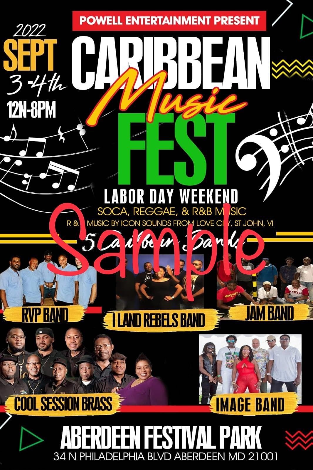 Caribbean Music Fest at Aberdeen Festival Park on 3rd September, 2022