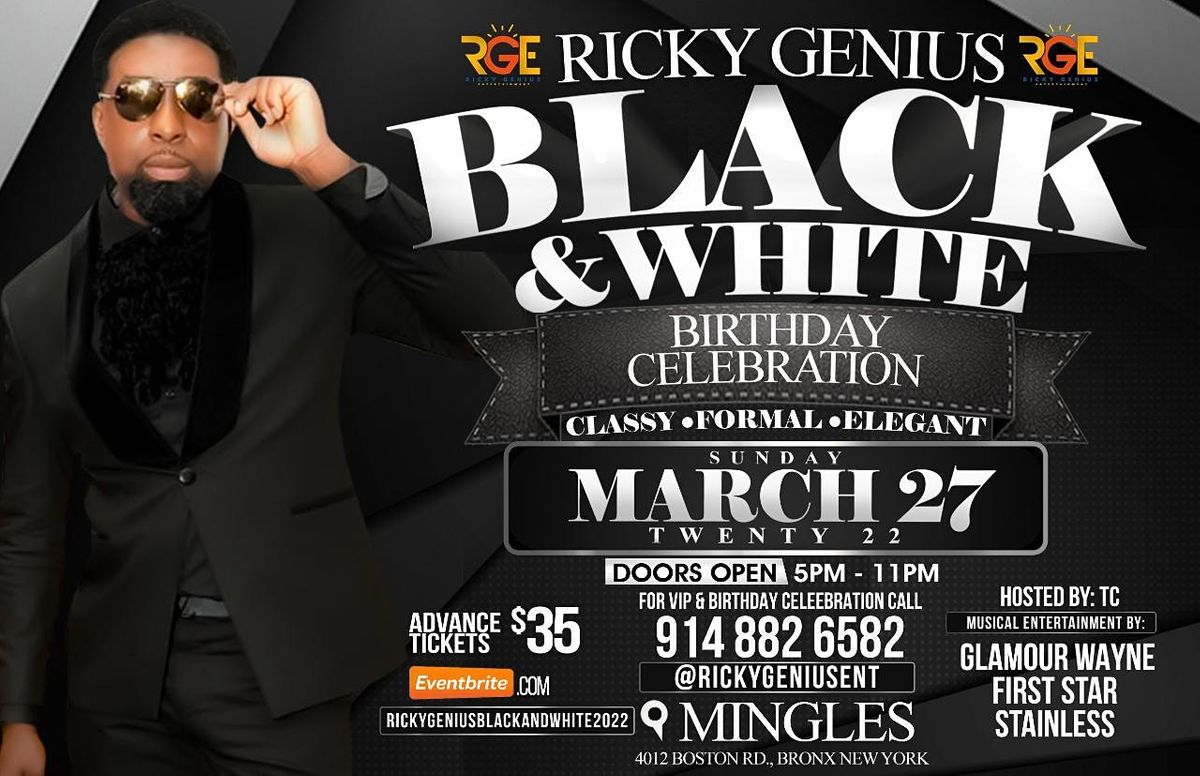 RICKY GENIUS BLACK AND WHITE 2022 at 4012 Boston Rd, The Bronx on 27th ...