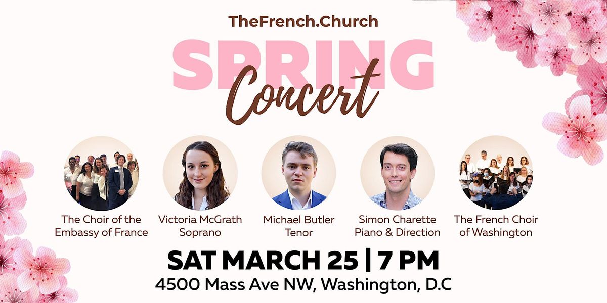 Spring Concert Recital - Choir & Opera singers at 4500 Massachusetts ...