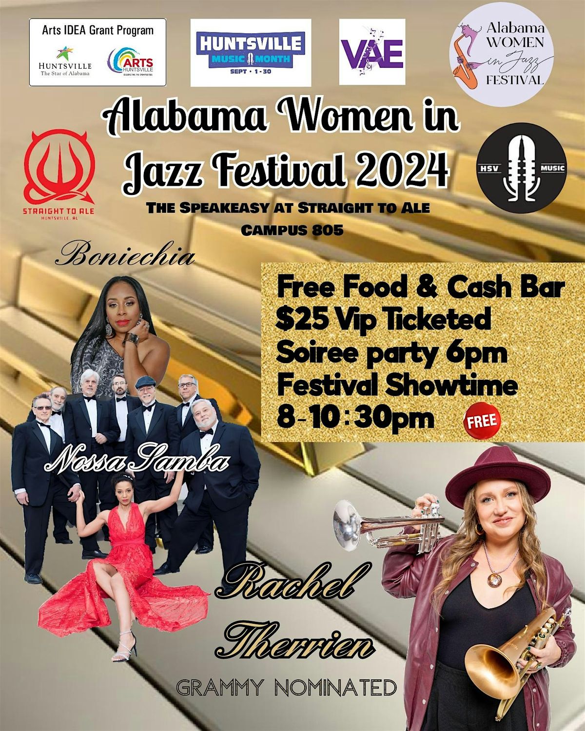 Alabama Women in Jazz Festival 2024 Soiree Kickoff at 2610 Clinton Ave ...