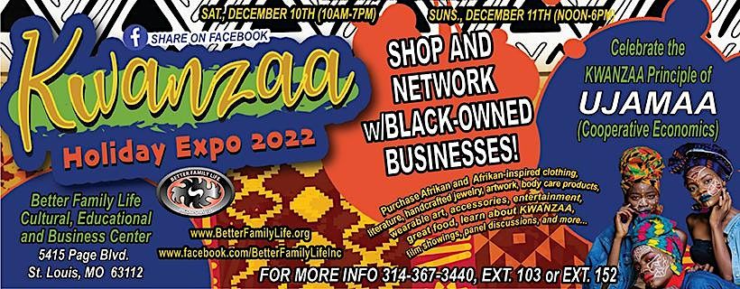KWANZAA Holiday Expo 2022 | 5415 Page Blvd, St. Louis, MO | December 10 ...