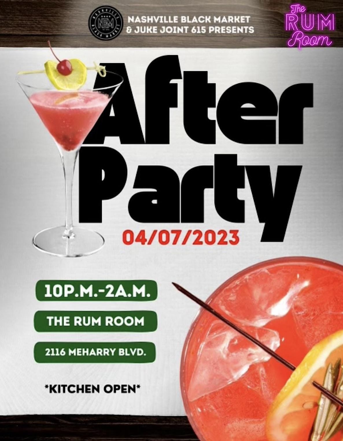NASHVILLE BLACK MARKET AFTERPARTY- APRIL 2023! | 2116 Meharry Blvd ...