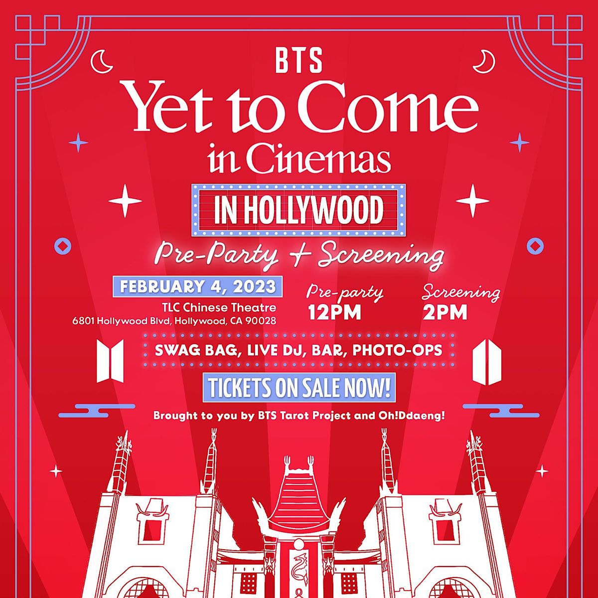 BTS Yet To Come In Cinemas In Hollywood at TCL Chinese Theatre, Los ...
