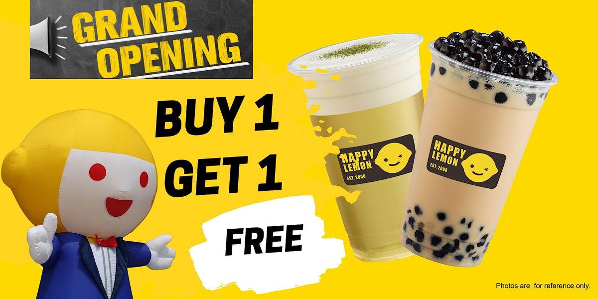 Happy Lemon Plano Grand Opening-Buy 1 get 1 boba drinks at 301 W Parker ...