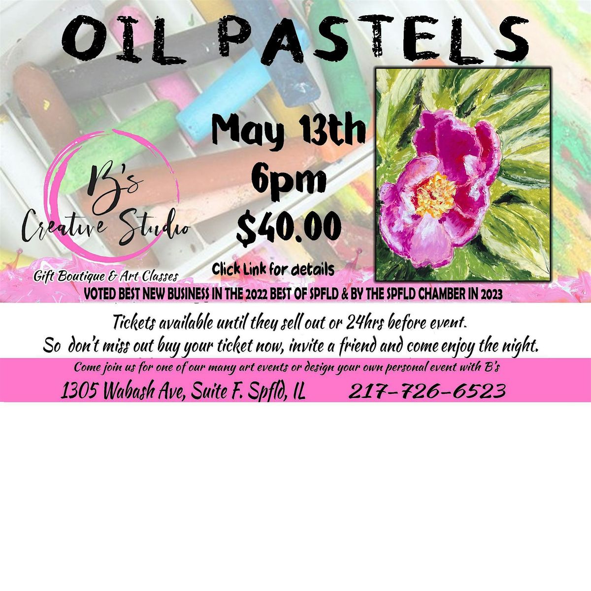 Learning to work with Oil Pastels at B’s Creative Studio, Springfield ...