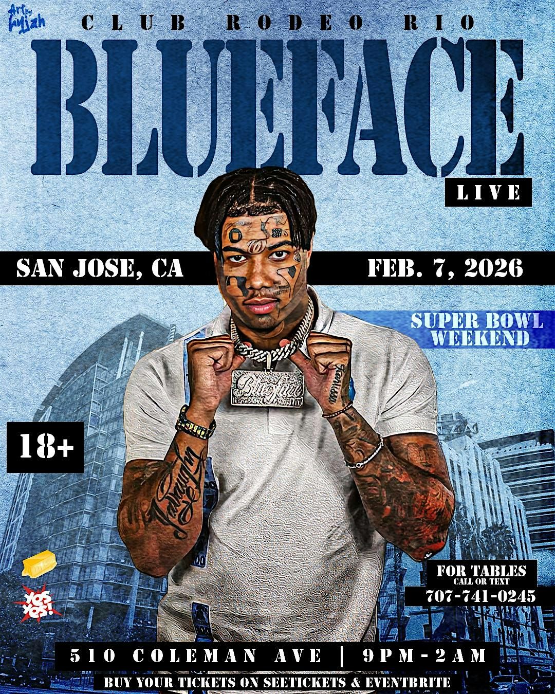Blueface Live in San Jose (Super Bowl) weekend at Club Rodeo Rio, San ...