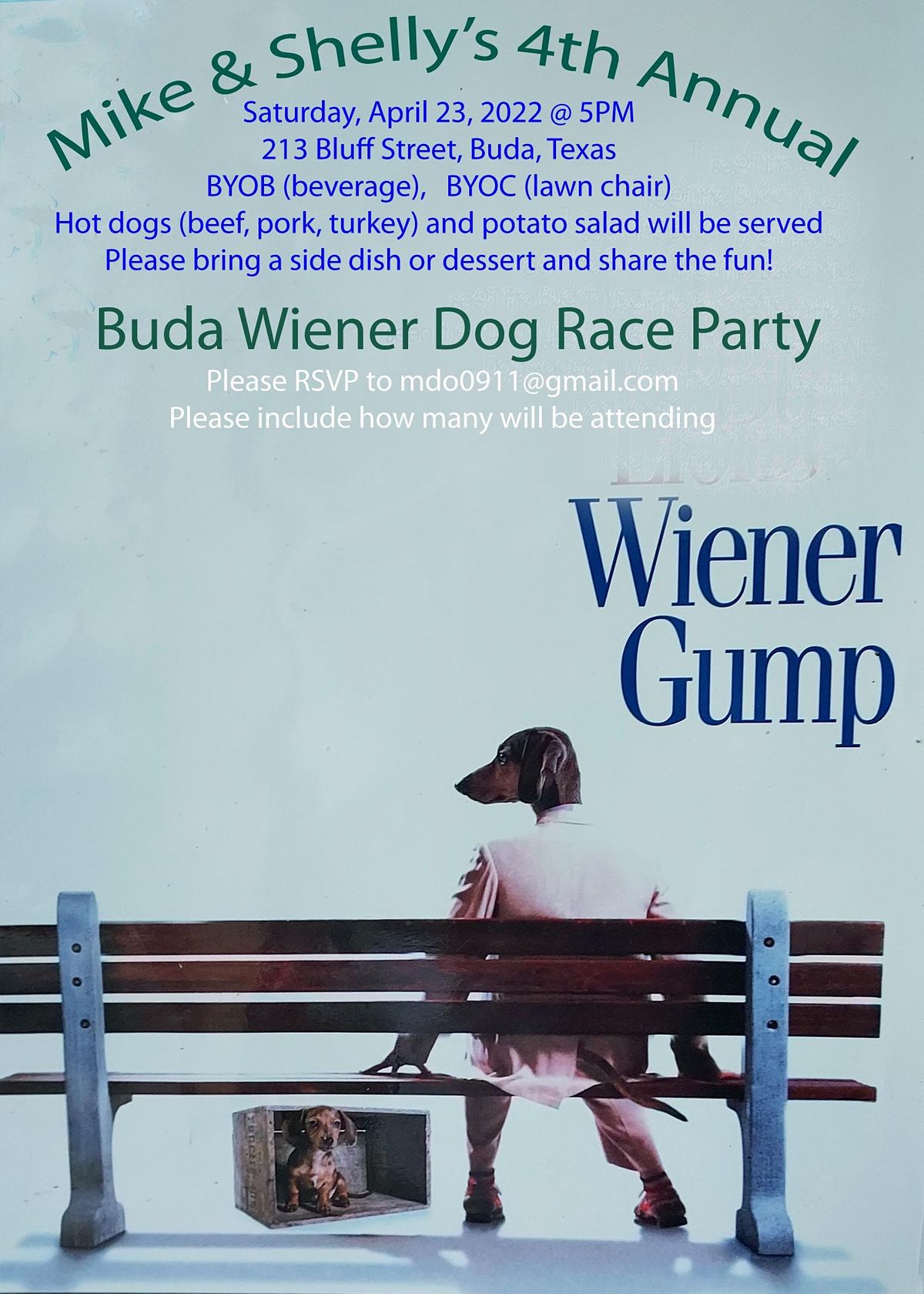 2022 Buda Wiener Dog Race Party | Mike & Shelly's Home, Buda, TX ...