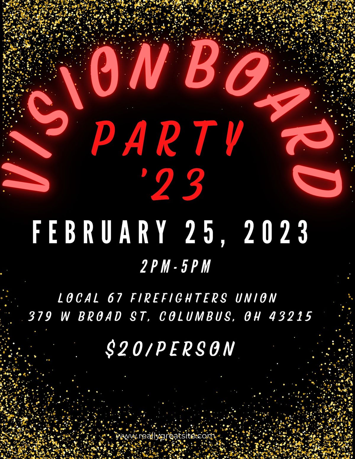 Vision Board 23 at Columbus Firefighters Union on 25th February, 2023