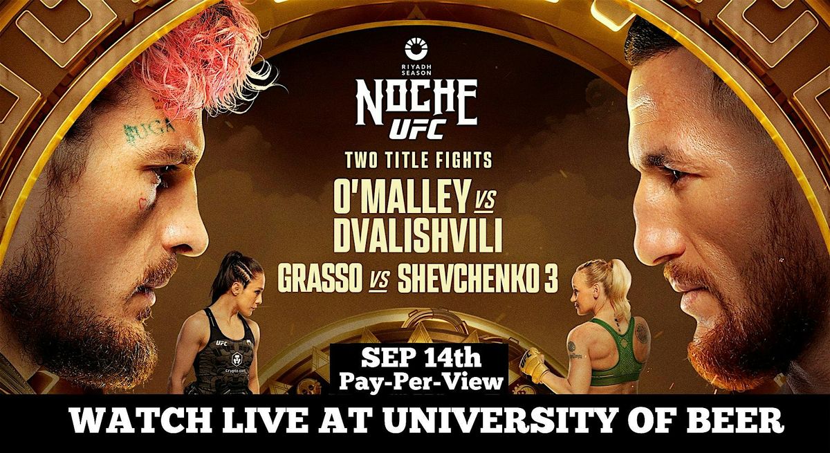 UFC 306: Riyadh Season Noche UFC at University of Beer - East ...