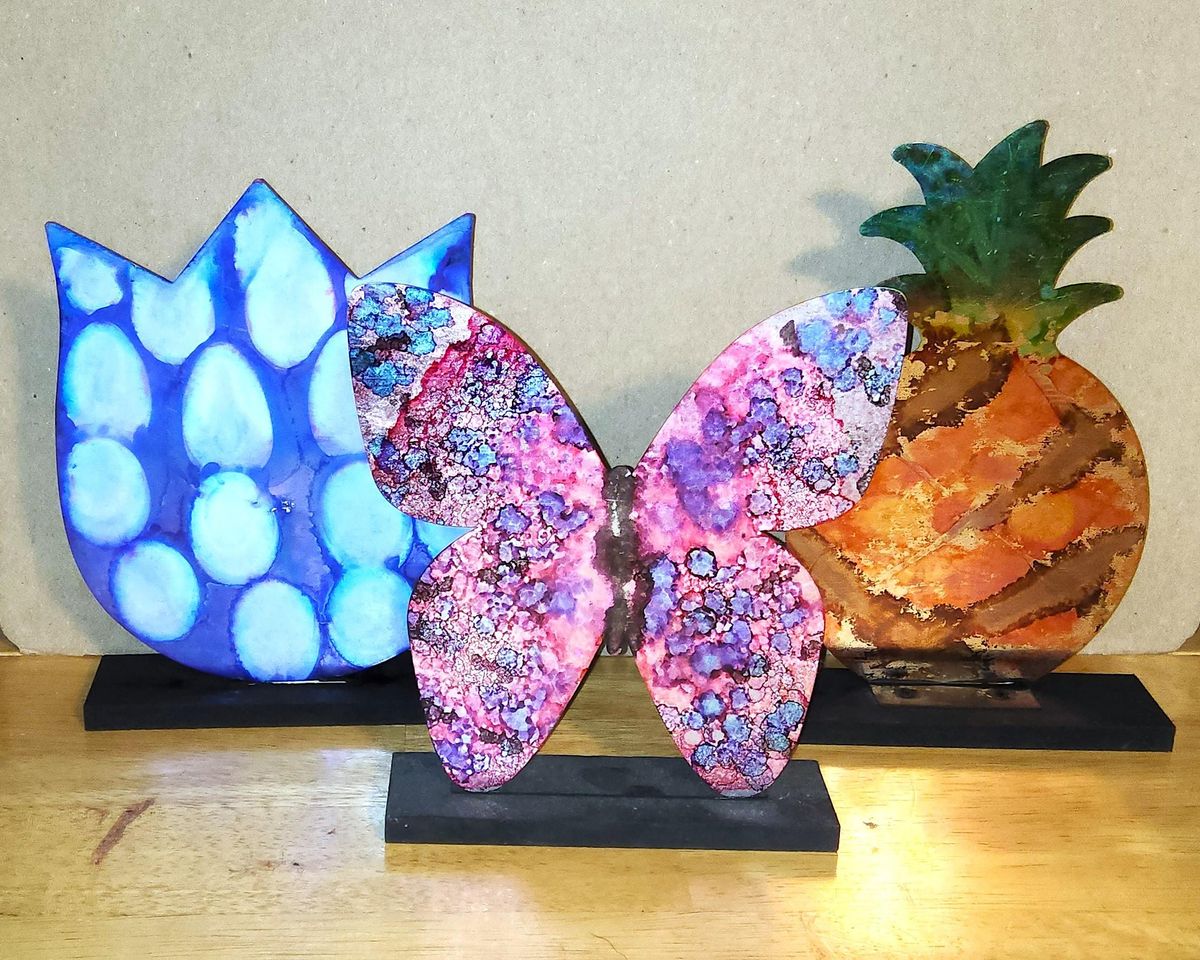 Alcohol Ink Art Class at Crafty AF LLC, Tacoma on 12th March, 2024