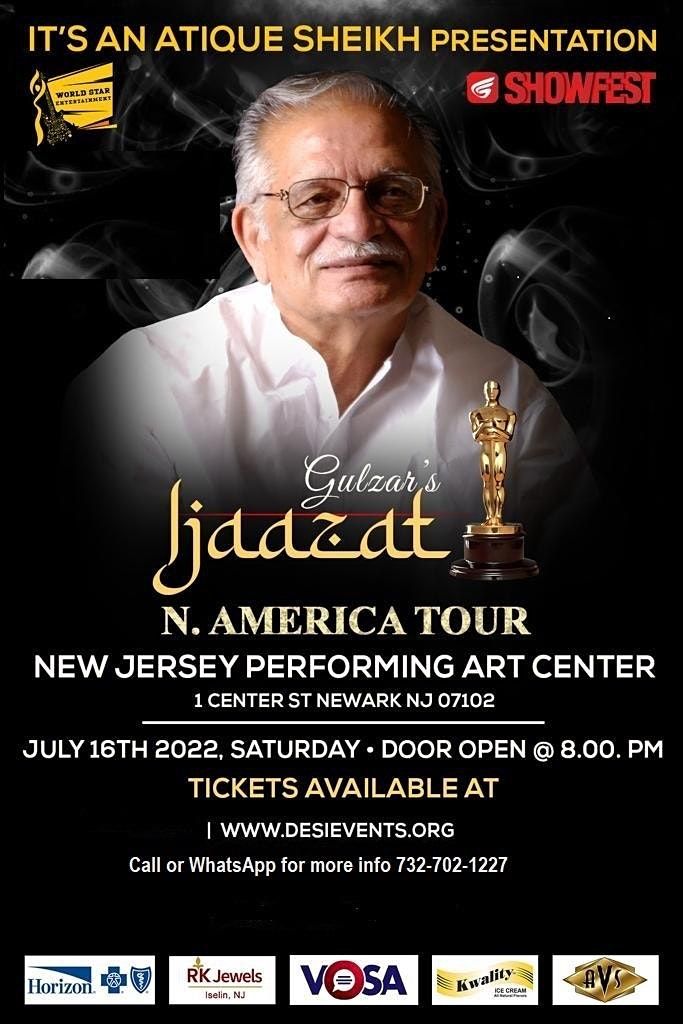 Gulzar Live in Ijaazat : An Evening of Music, Ghazal and Poetry at New ...