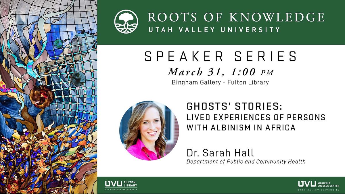 Roots of Knowledge Speaker Series: Dr. Sarah Hall at Bingham Gallery ...